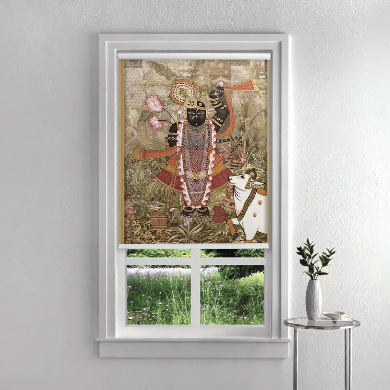 Shrinathji Pichwai Puja Room Roller Blinds - Magicdecor®