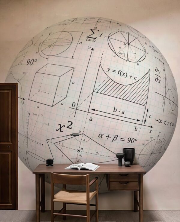Mathora, 3D Educational Math Wallpaper Mural - Magicdecor®