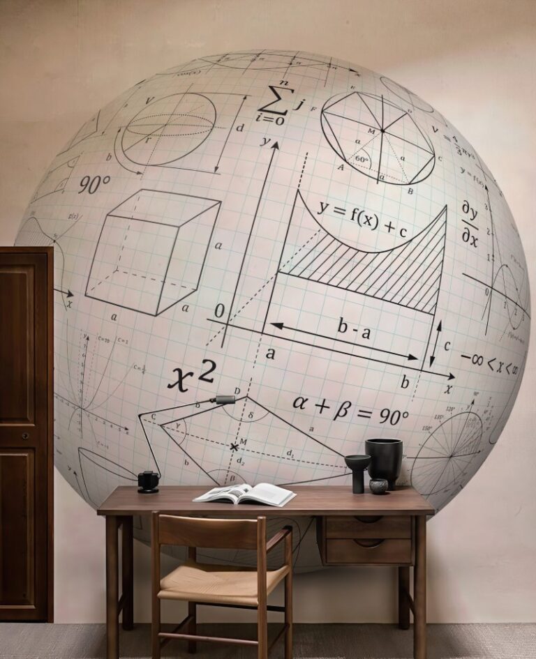 Mathora, 3D Educational Math Wallpaper Mural - Magicdecor®
