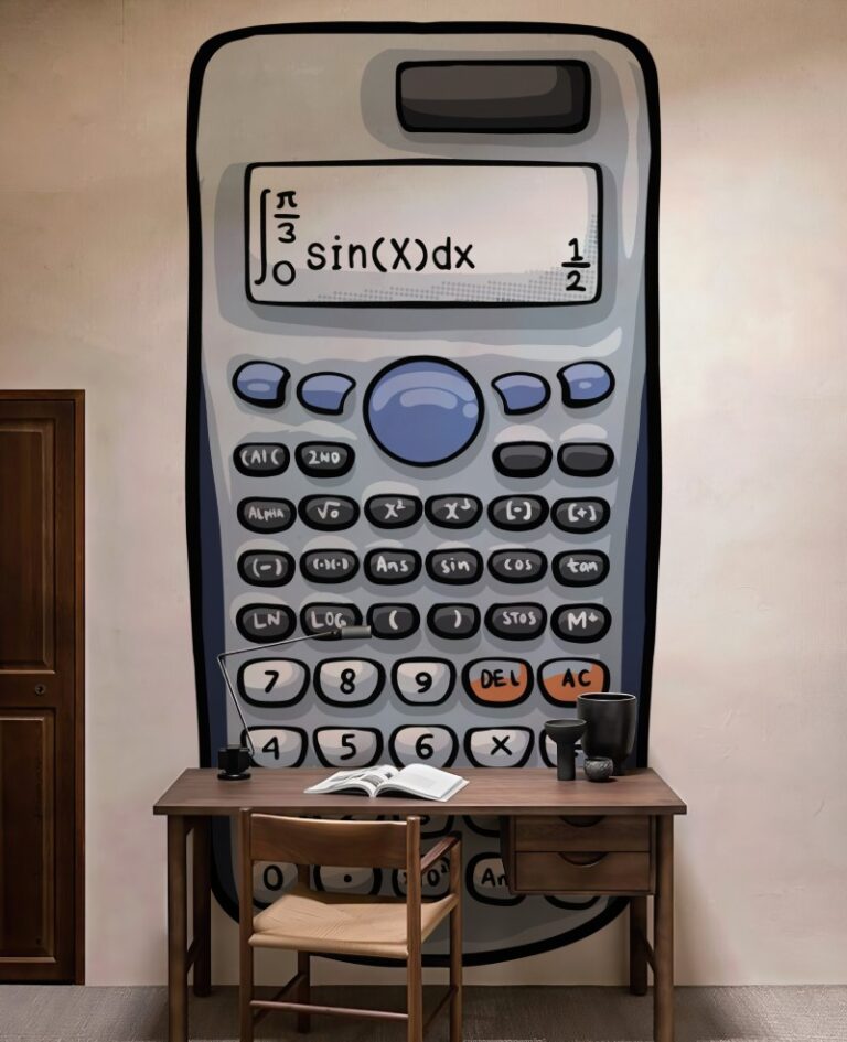 Scientific Calculator Educational Wallpaper Mural - Magicdecor®